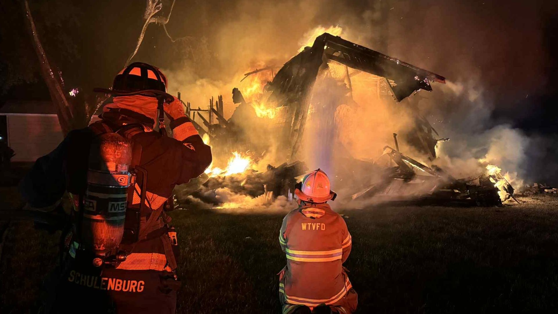 Fire destroys Tipton County home while homeowners were out of town ...