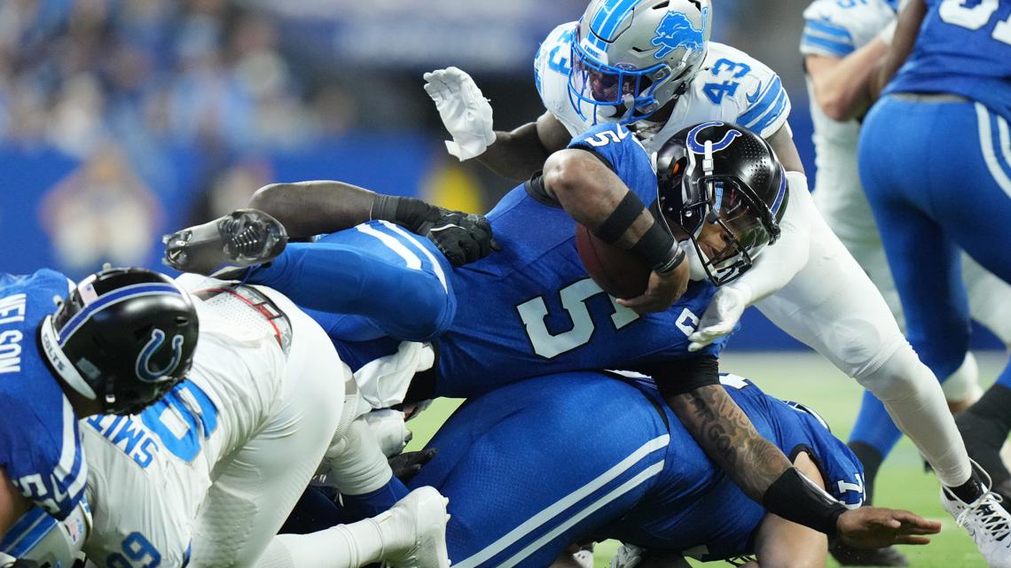 Live score updates | Indianapolis Colts vs. Detroit Lions | wthr.com