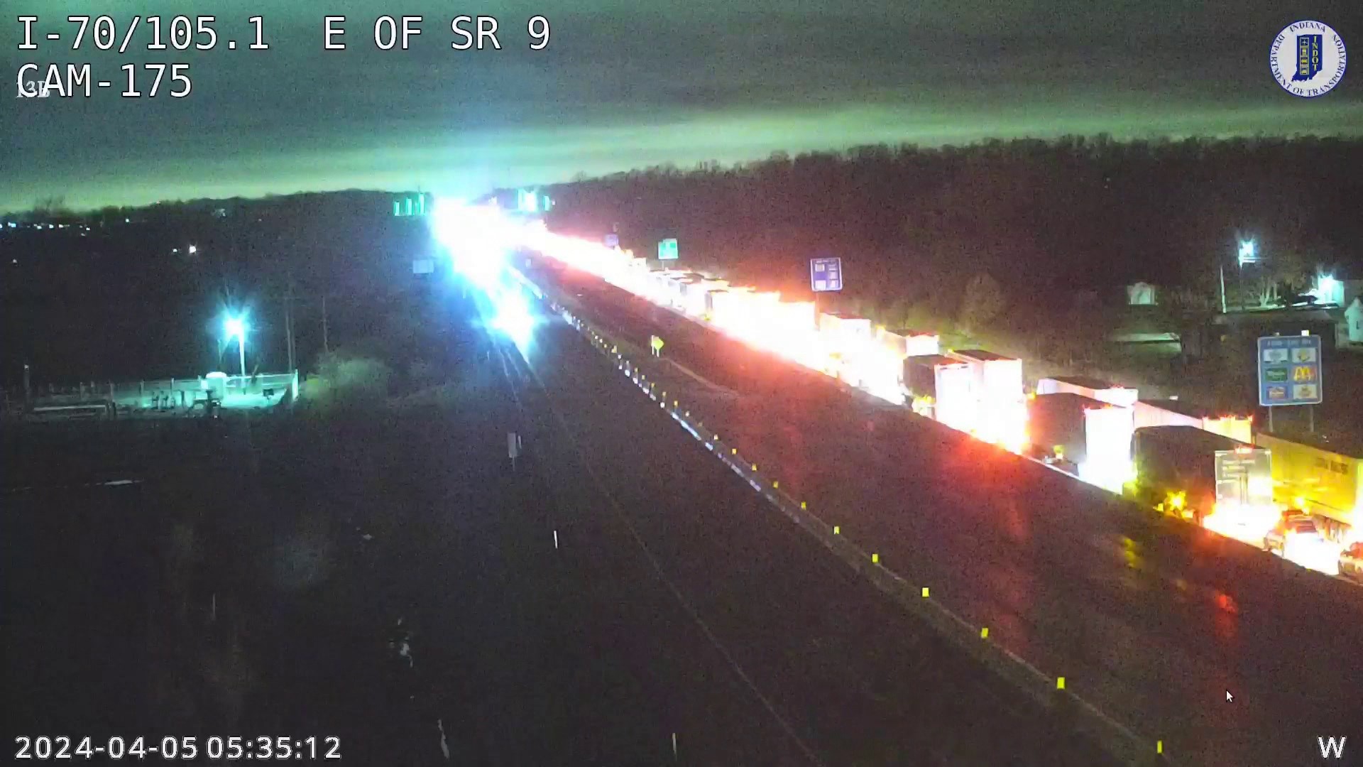 I-70 westbound closed near State Road 9 in Hancock County following ...