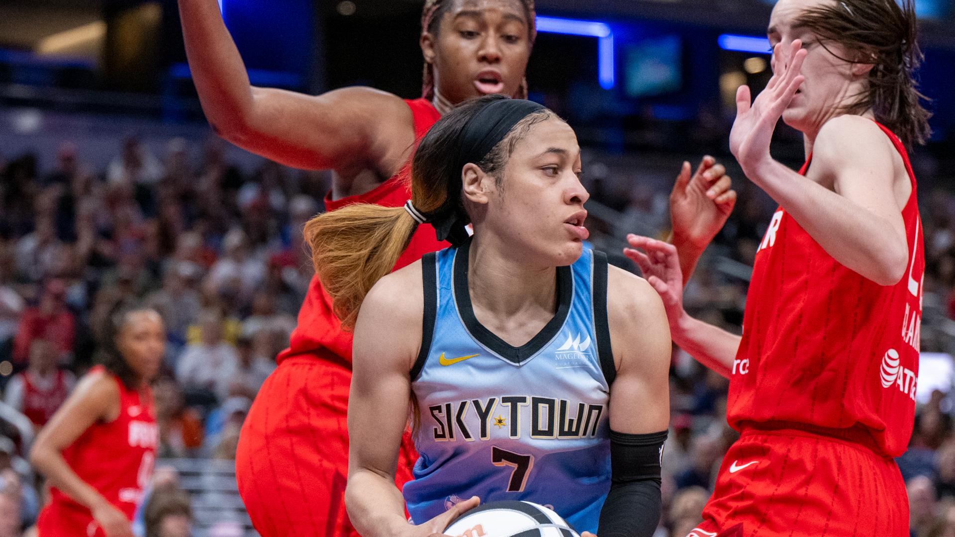 WNBA upgrades Chennedy Carter's foul on Caitlin Clark to flagrant ...