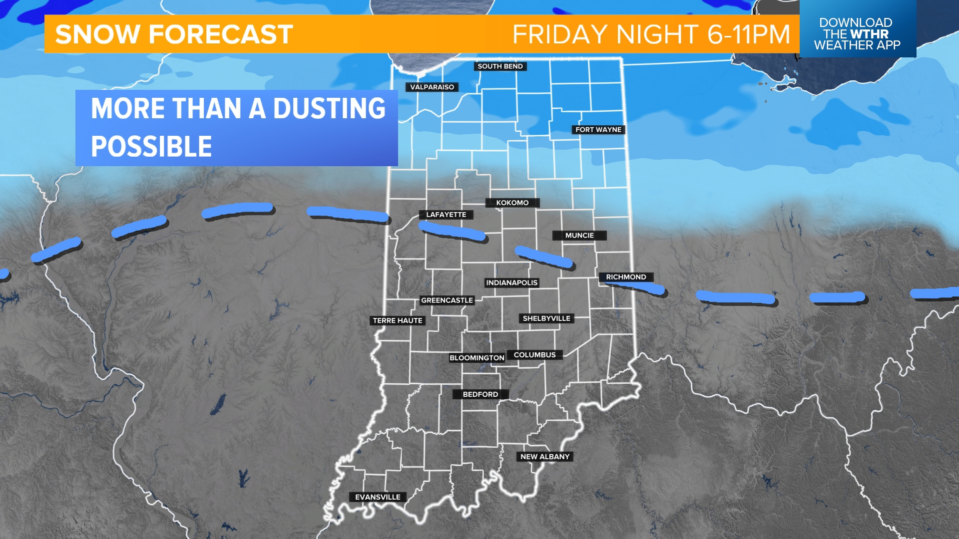 Timing when snow, ice and rain will move into Indiana this weekend ...
