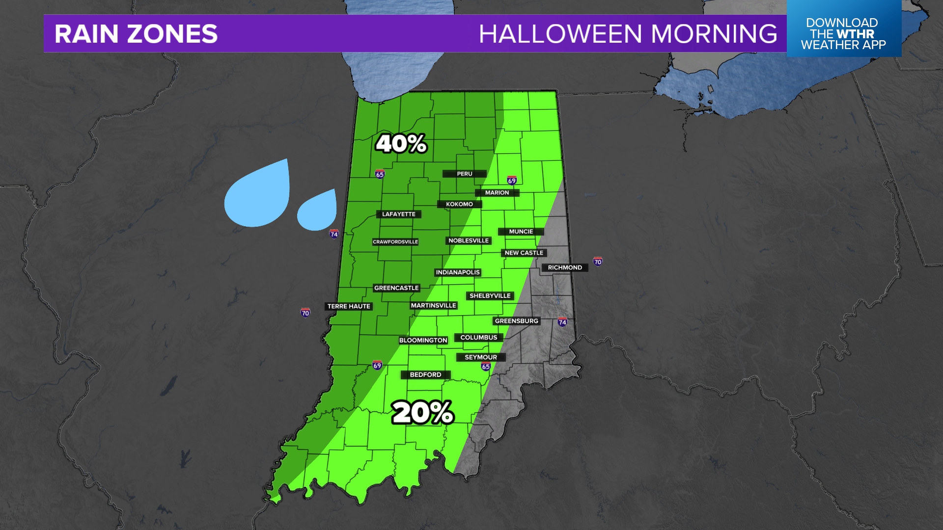 Early look at Halloween rain chances across Indiana | wthr.com