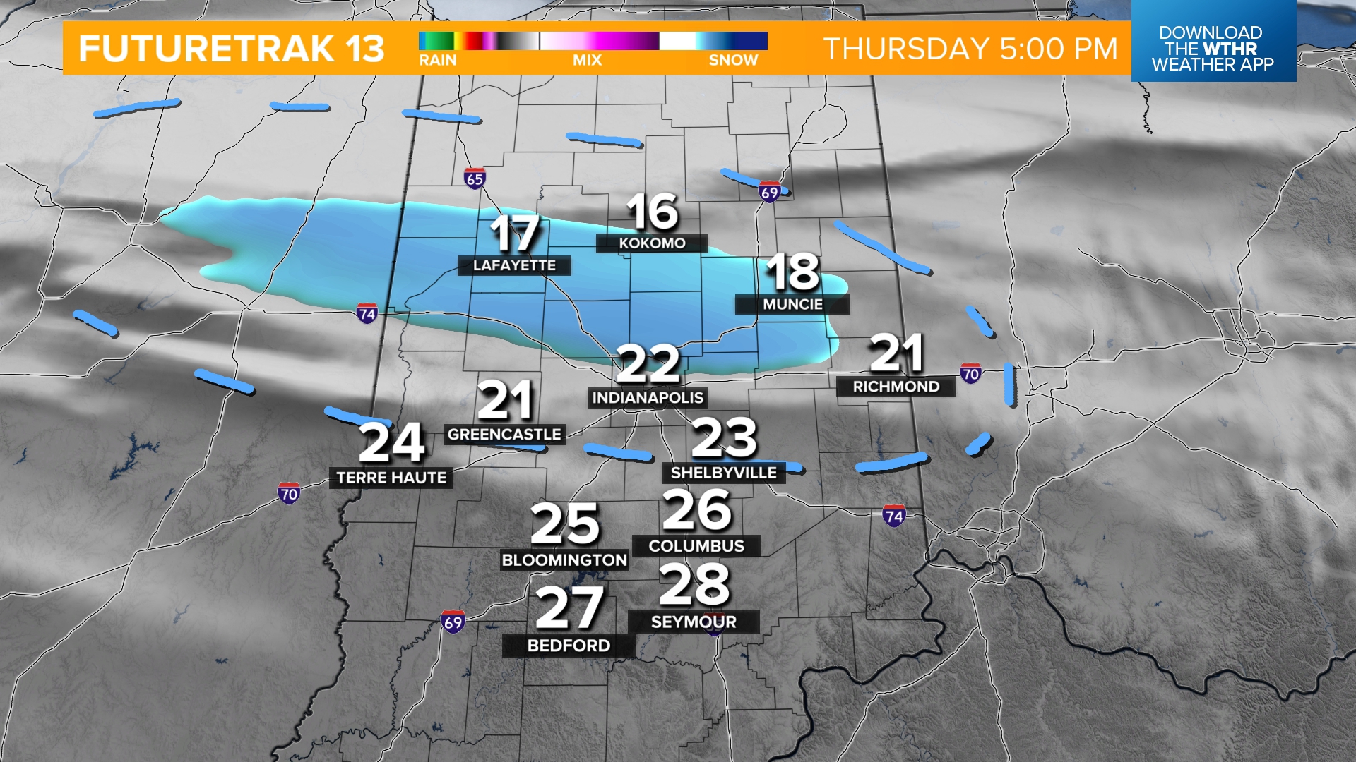 When will it snow today in central Indiana? | Live Doppler 13 Weather ...