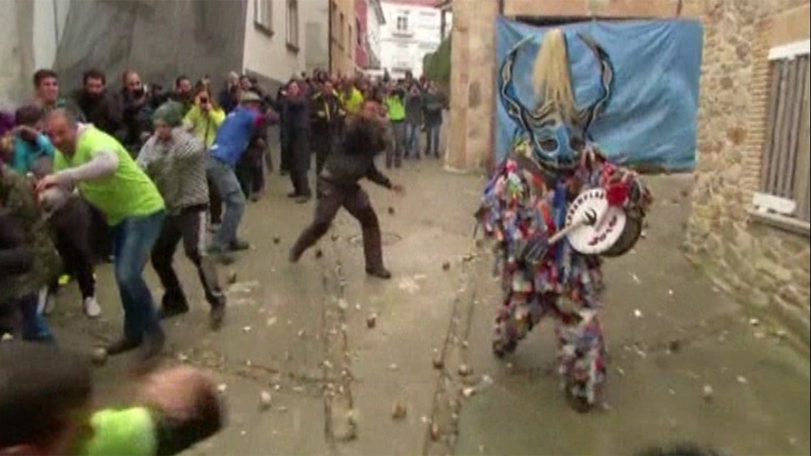 Spanish town celebrates bizarre, turnip-throwing festival | wthr.com