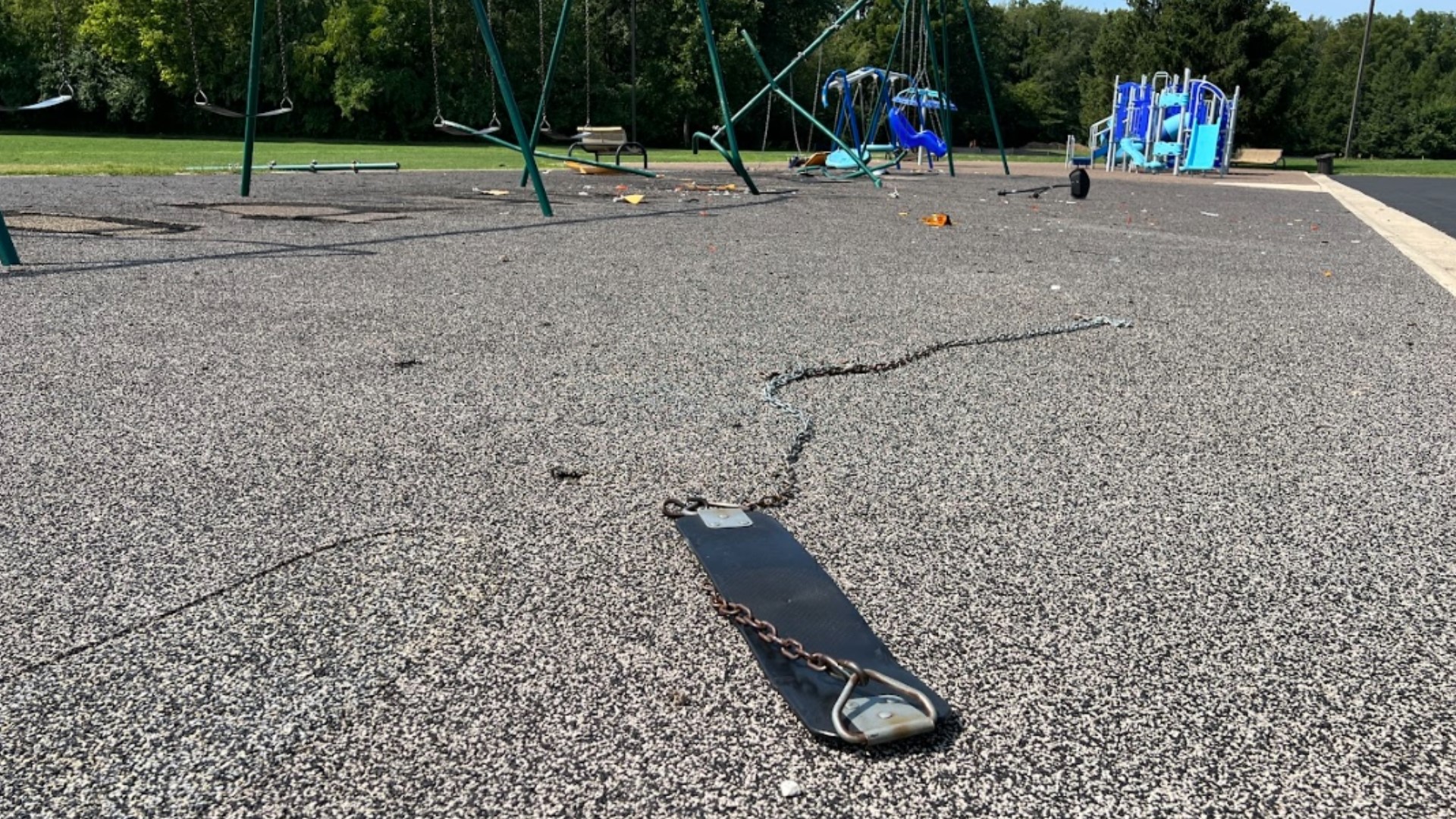 Vandals crash, damage Tippecanoe County school buses, playground | wthr.com