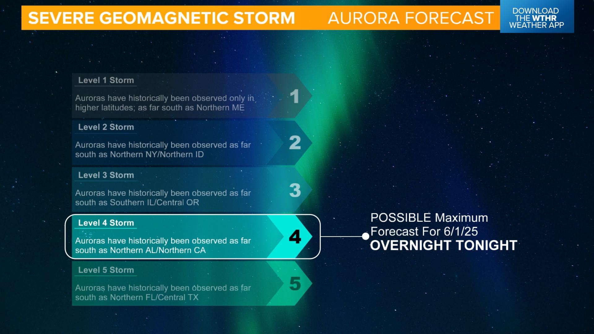 Aurora possible tonight as Geomagnetic Storm strengthens to G4 ...