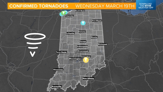 Complete list of the 14 Indiana tornadoes so far in 2025 | wthr.com