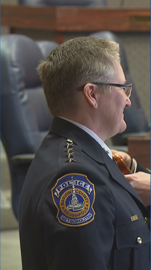 'Humbling beyond words' | Tanya Terry sworn in as IMPD’s first female ...