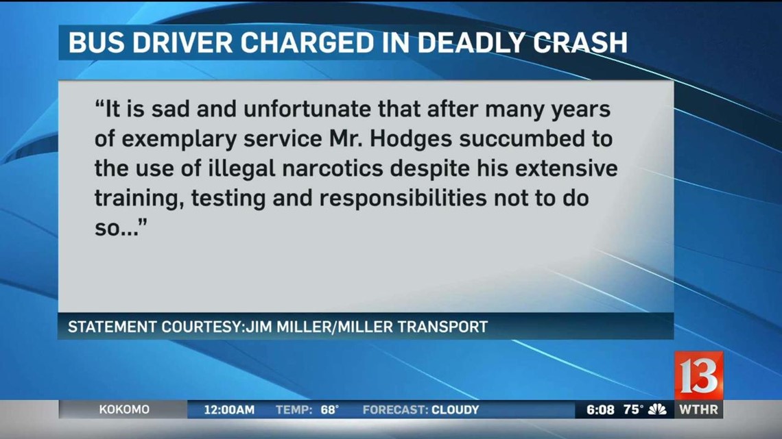 Bus driver had meth in system during crash that killed 3 | wthr.com