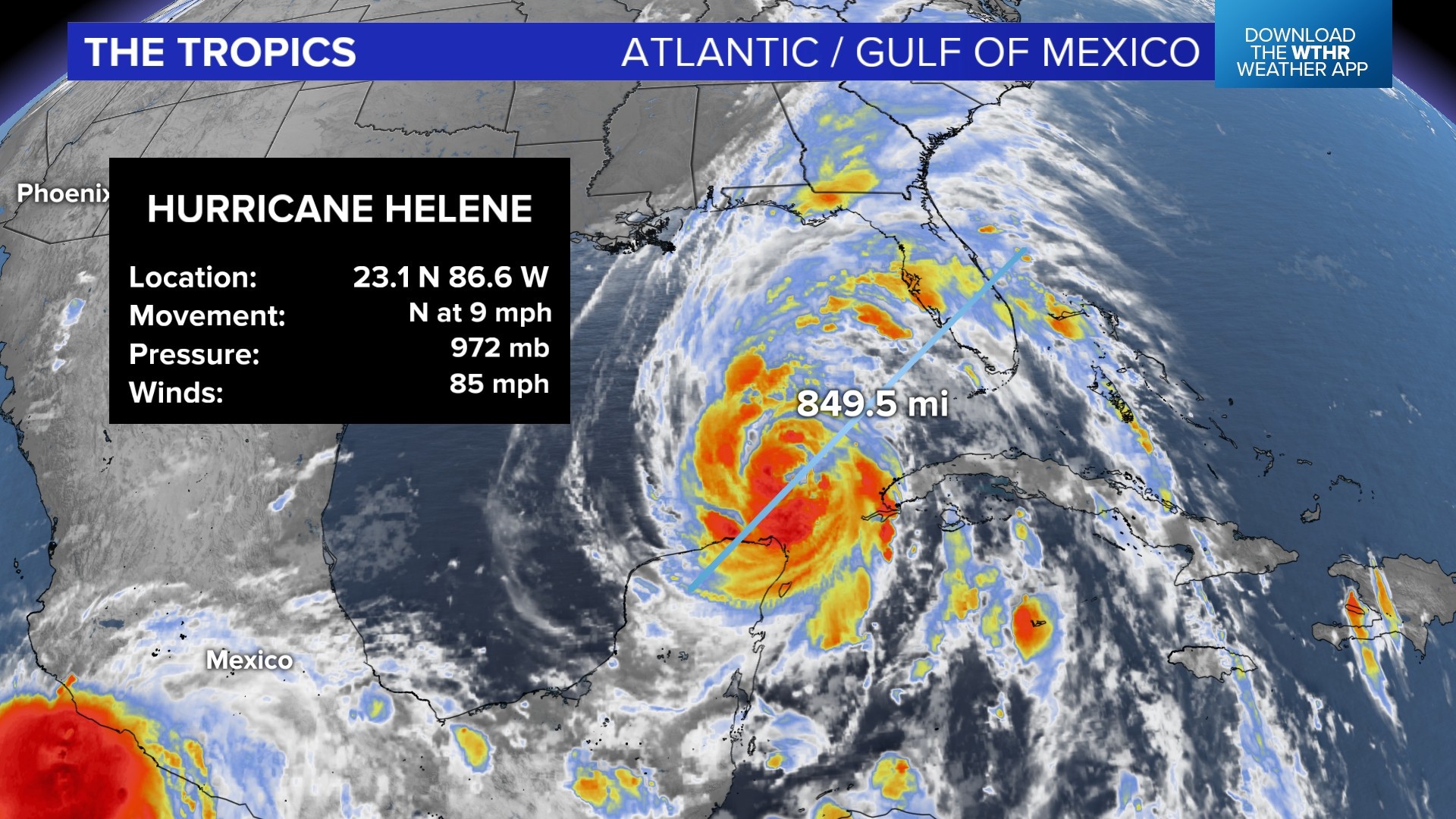 Weather Impact Alert: Hurricane Helene 11 p.m. Wednesday update | wthr.com