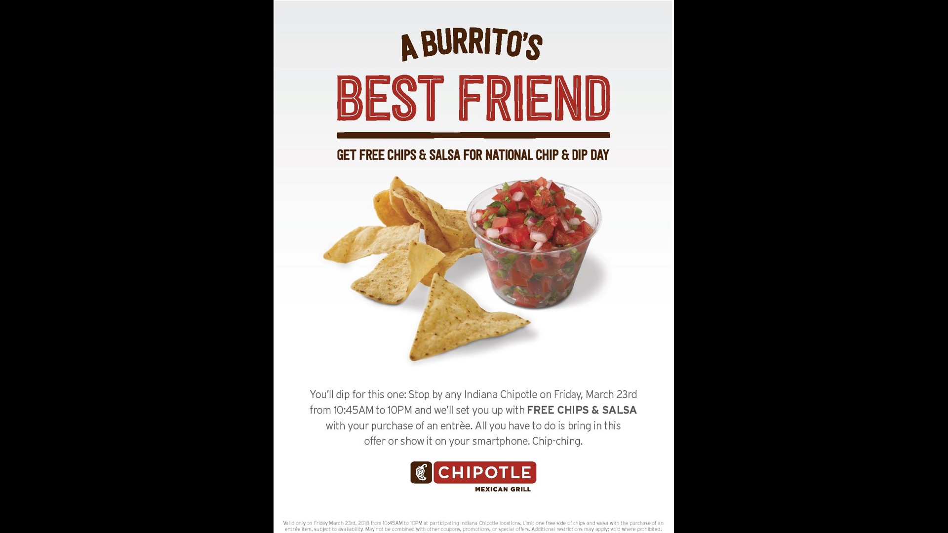 Chipotle offering free chips and salsa for National Chip & Dip Day ...