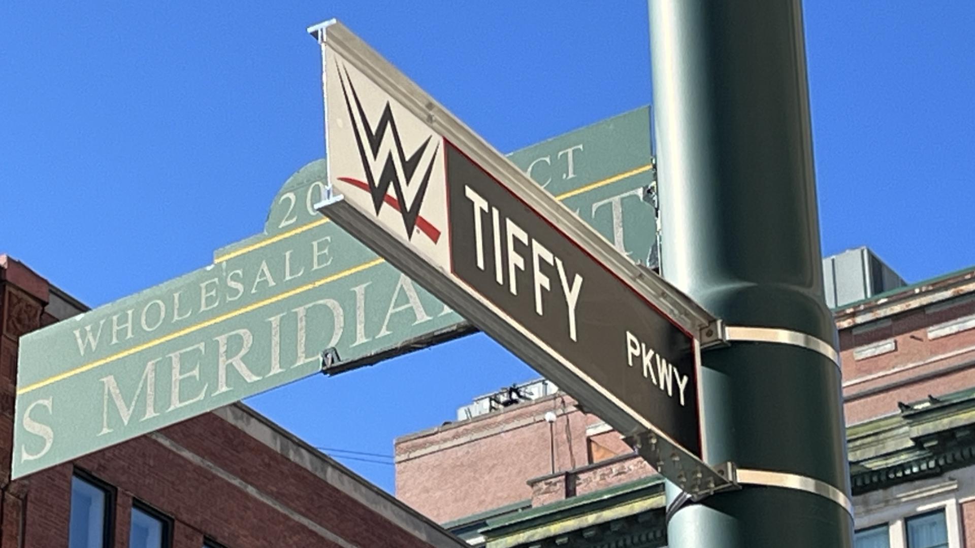PHOTOS: WWE-themed street signs in downtown Indianapolis | wthr.com