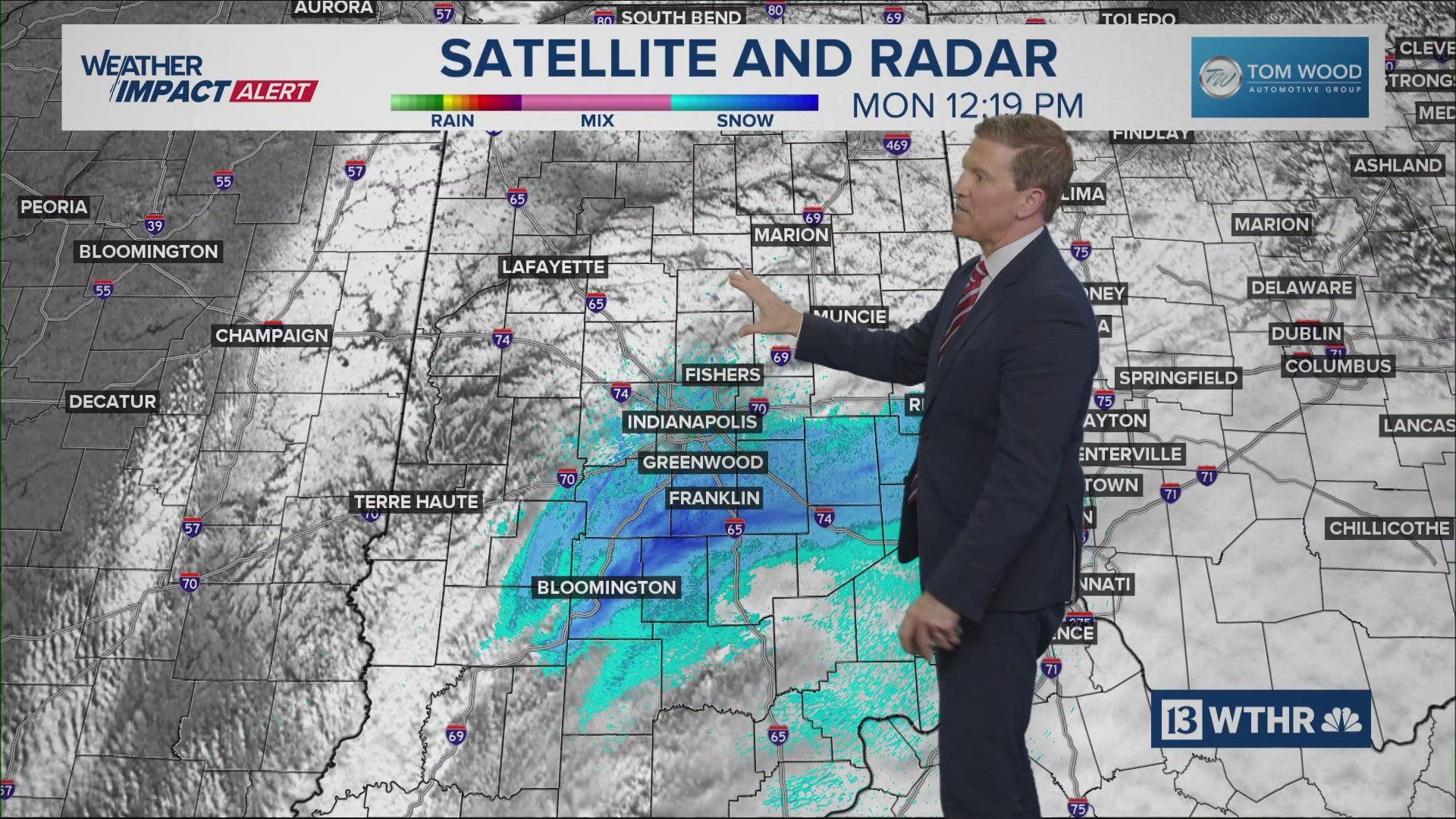 13Weather midday forecast - Monday, Nov. 10, 2025 | wthr.com
