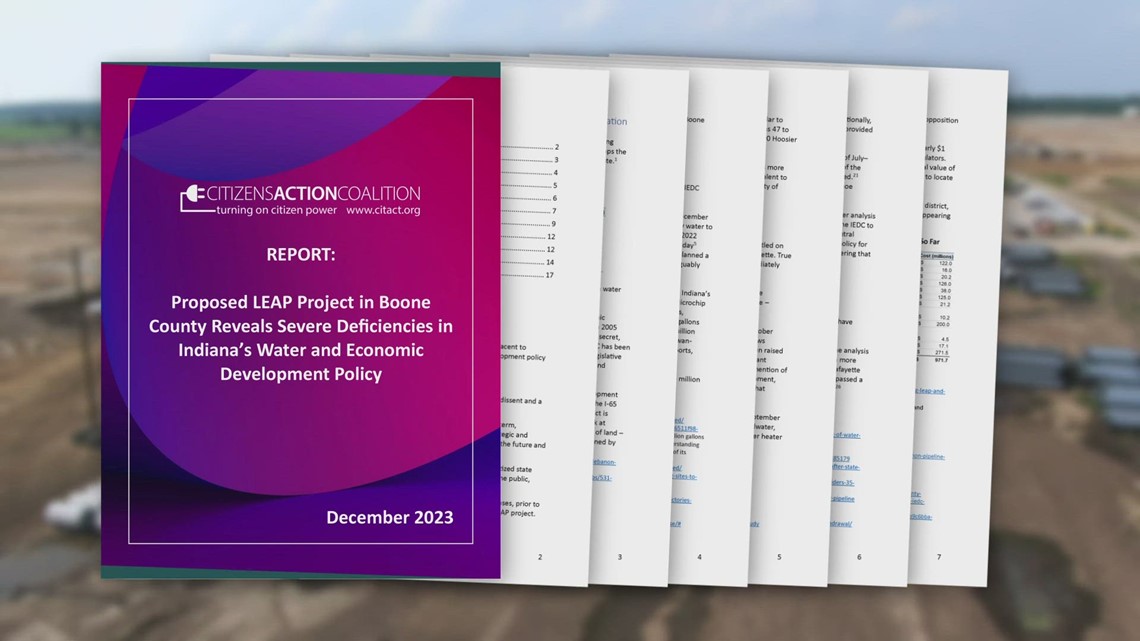 New report calls on Indiana to pause controversial LEAP pipeline | wthr.com