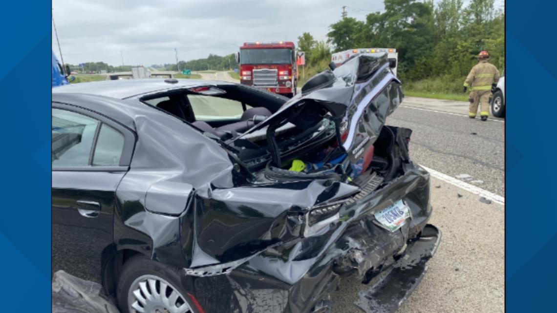 Indiana State Police trooper hit by car on I-70 | wthr.com