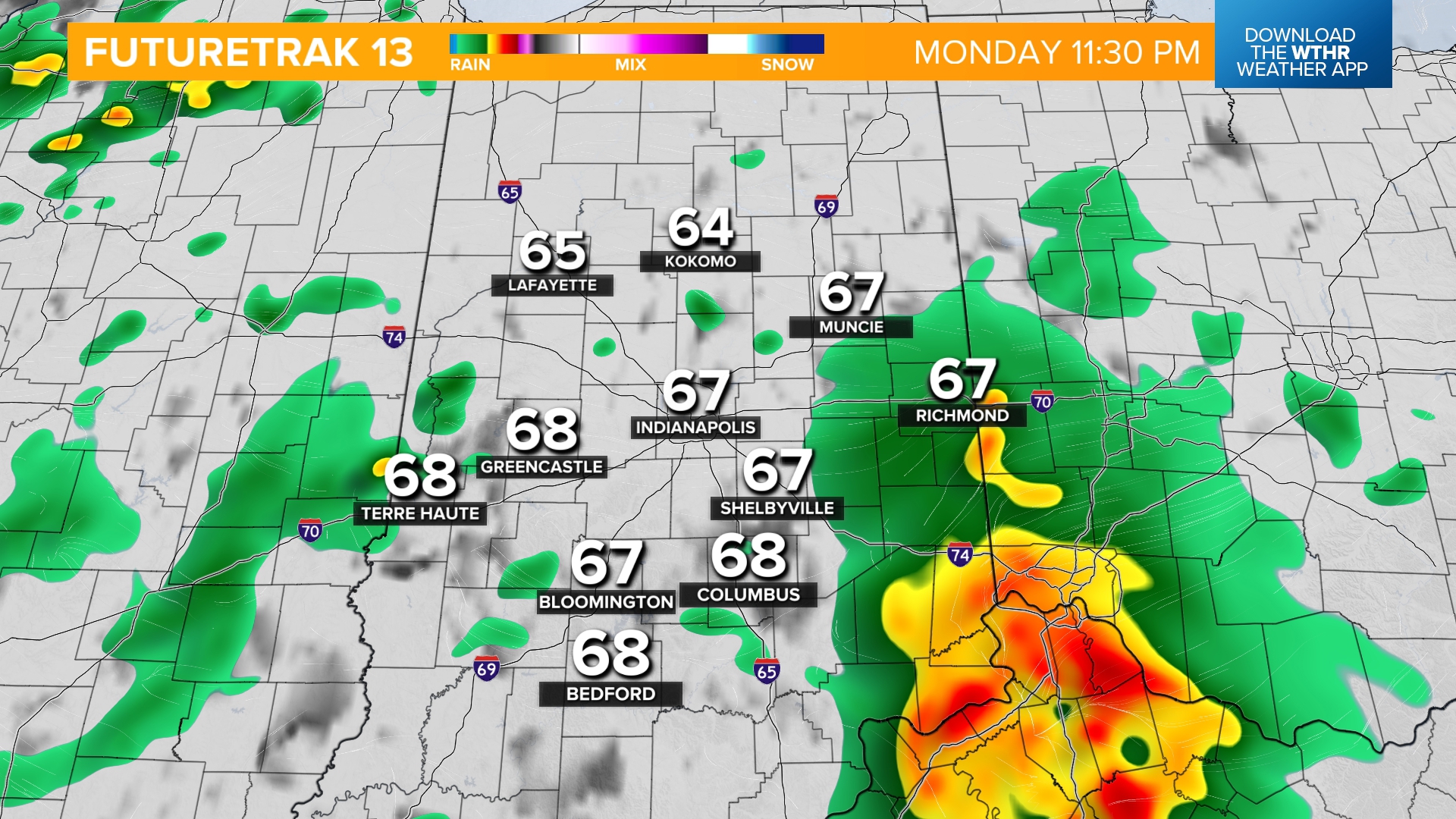 More rain headed toward central Indiana | Weather Blog | wthr.com