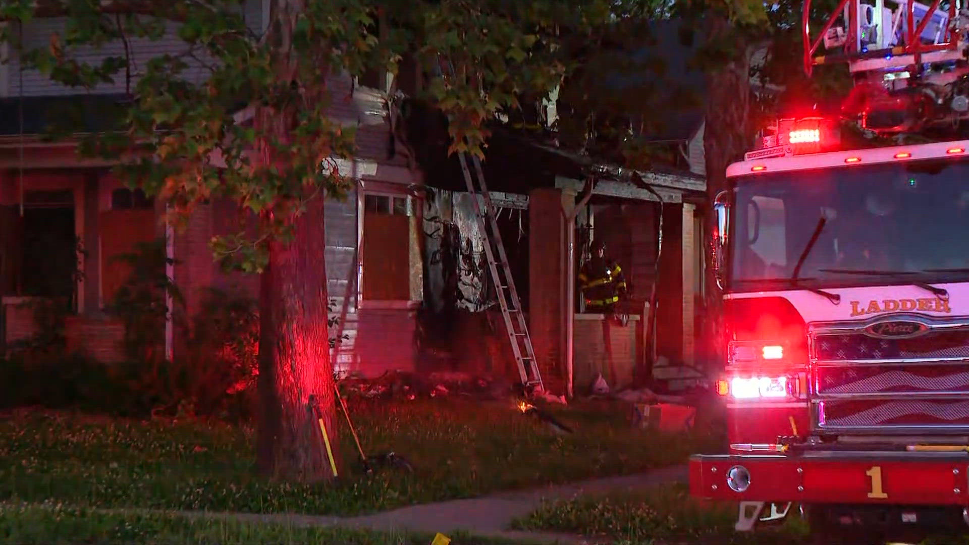 Fire burns through home on Indy's near west side | wthr.com