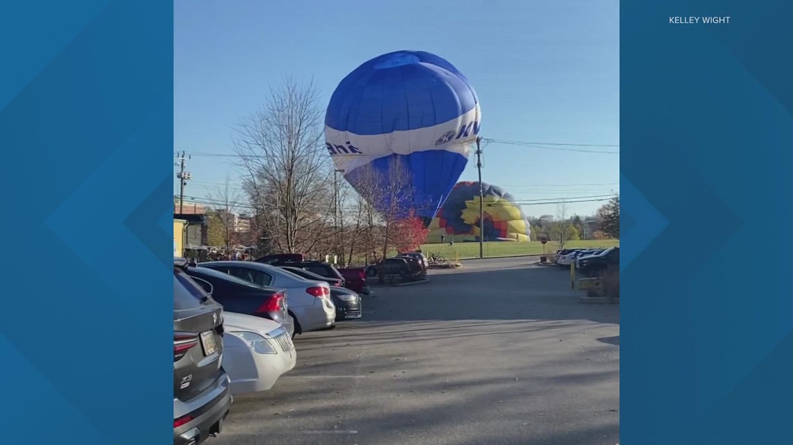 Video shows Bloomington hot air balloon collide with power lines | wthr.com