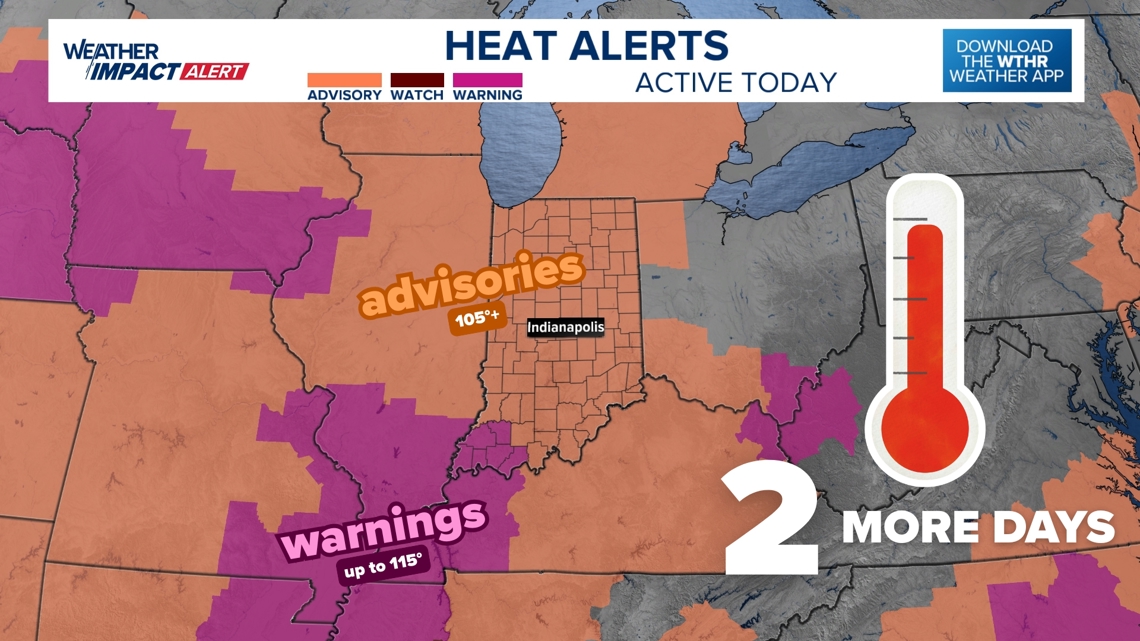 Indiana heat wave continues for 2 more days | wthr.com