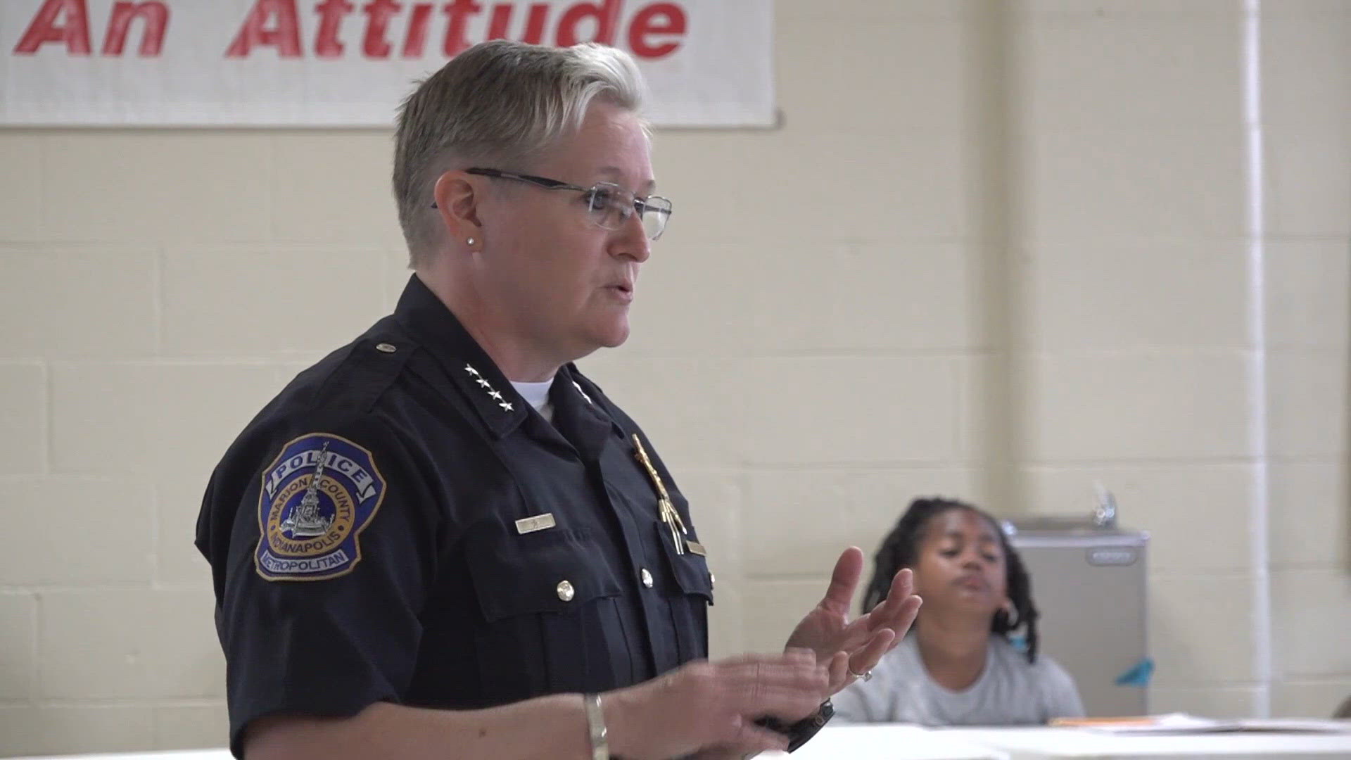 IMPD Chief Tanya Terry visits youth summer camp in Indianapolis | wthr.com