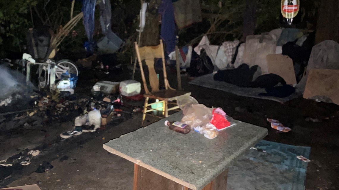 Man found dead after fire in Indianapolis homeless camp | wthr.com