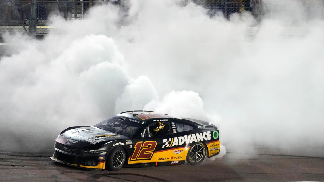 Blaney wins inaugural NASCAR Cup Series race at Iowa Speedway | wthr.com