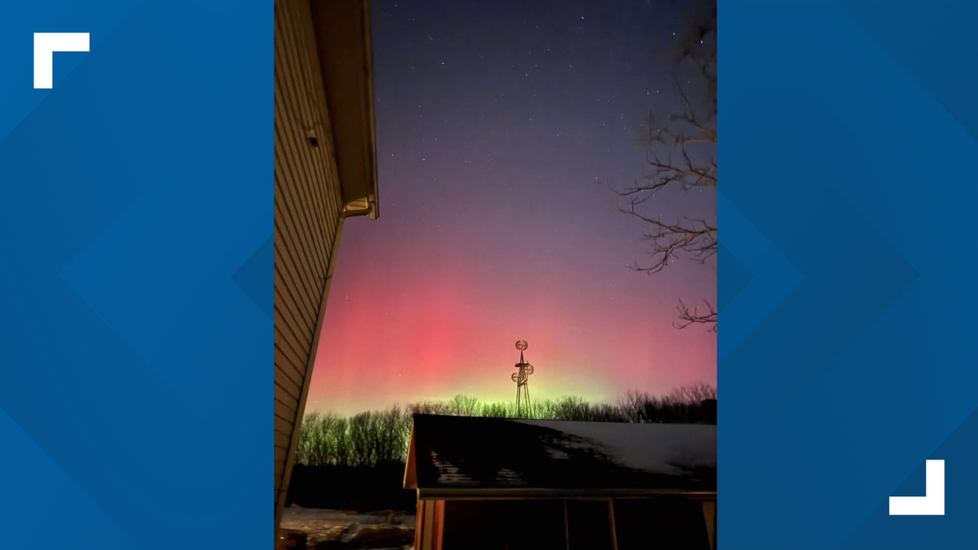 Northern lights give dazzling display in Indiana sky Tuesday night ...