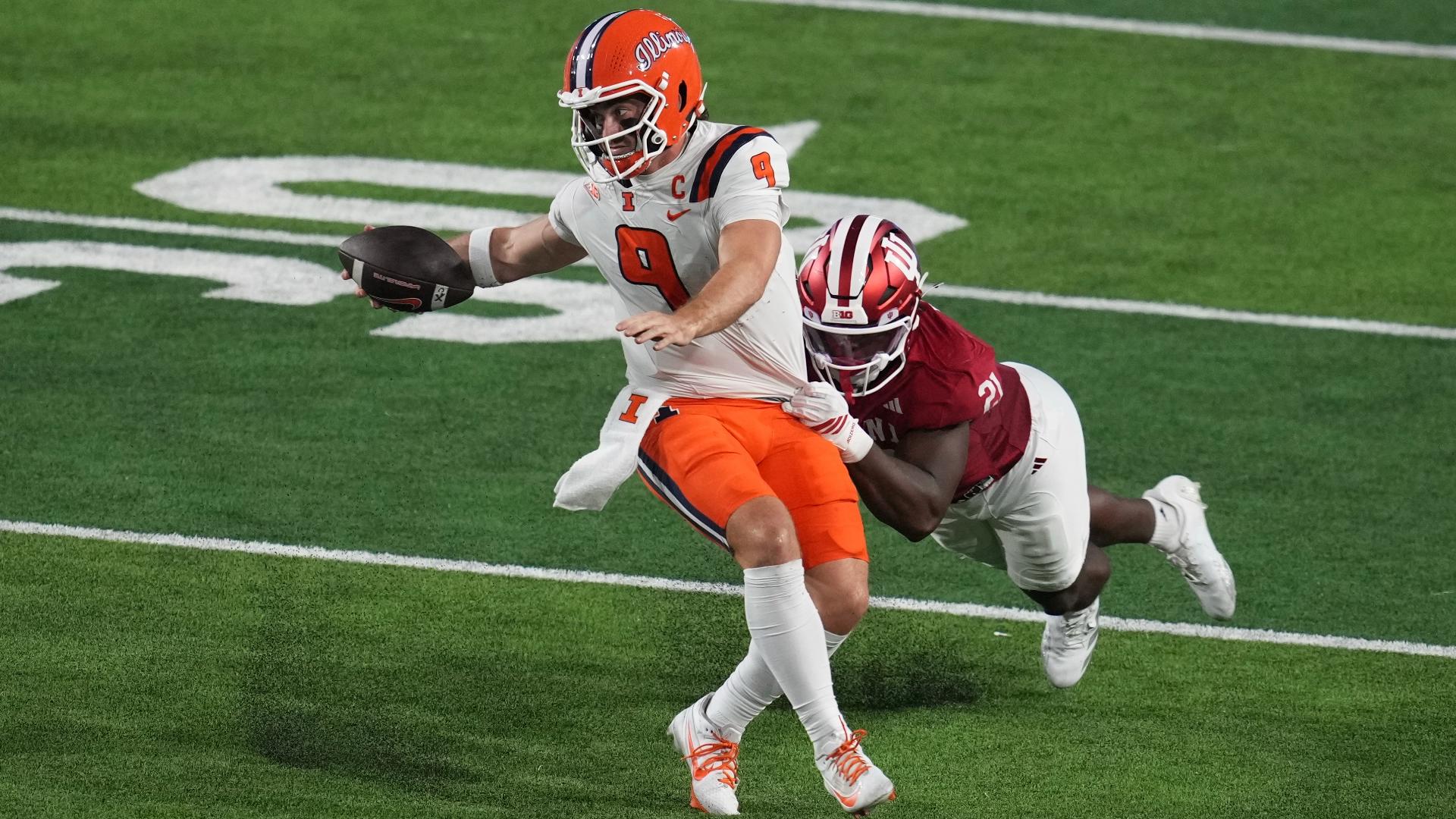 Indiana upsets Illinois 63-10 in Big Ten showdown | wthr.com