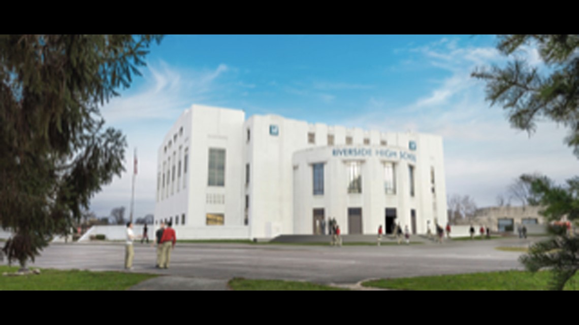 Ribbon cutting ceremony for new location of Riverside High School ...