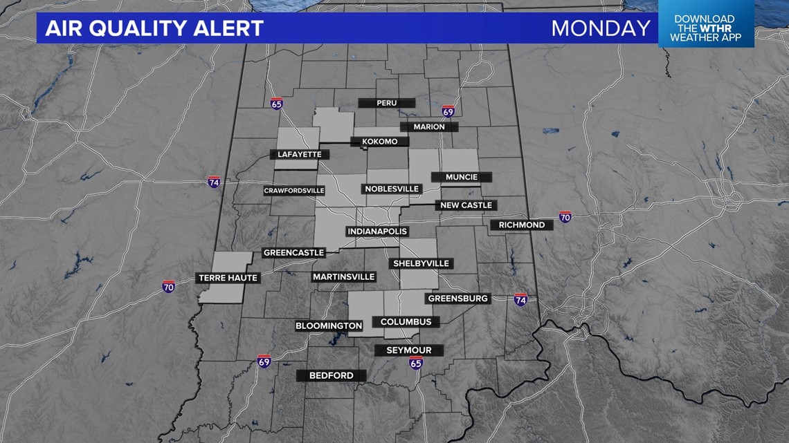 Air Quality Alert Monday | May 28, 2023 | wthr.com