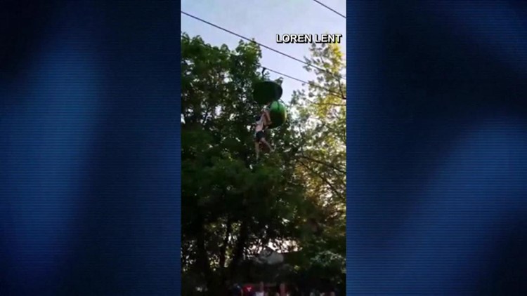 Caught on camera: teen falls from theme park ride caught by guest and ...