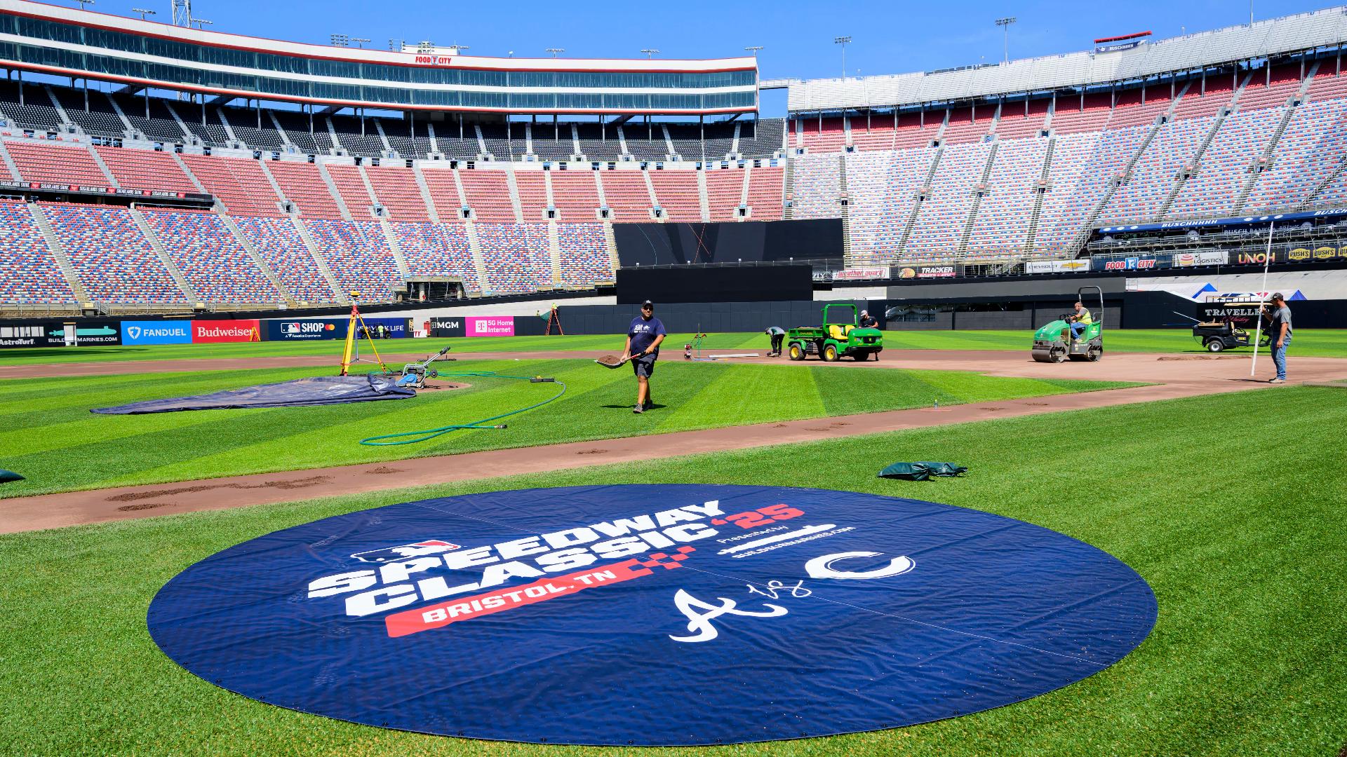 A baseball field in a racetrack? MLB's Speedway Classic at Bristol ...