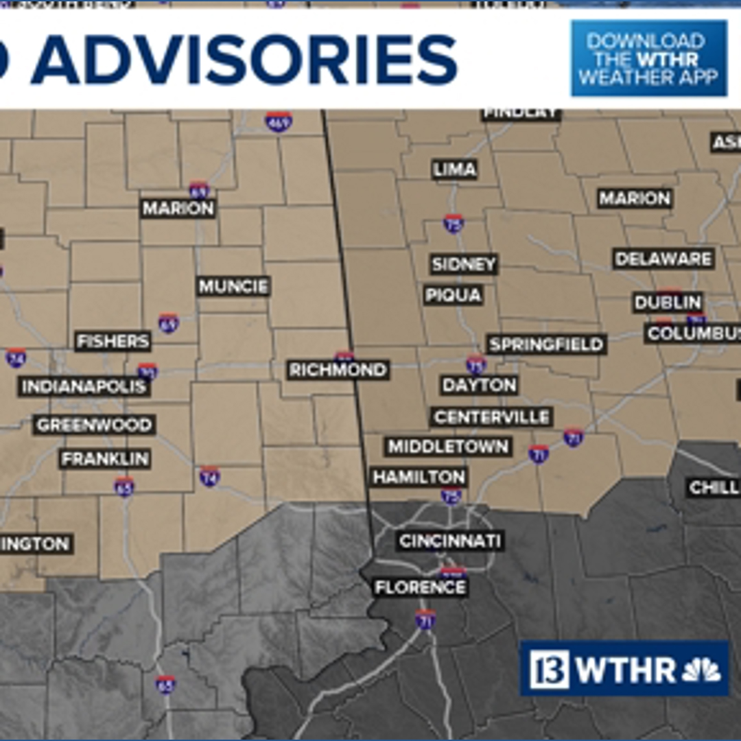 Tracking high winds rushing cold air and snow flurries into Indiana ...