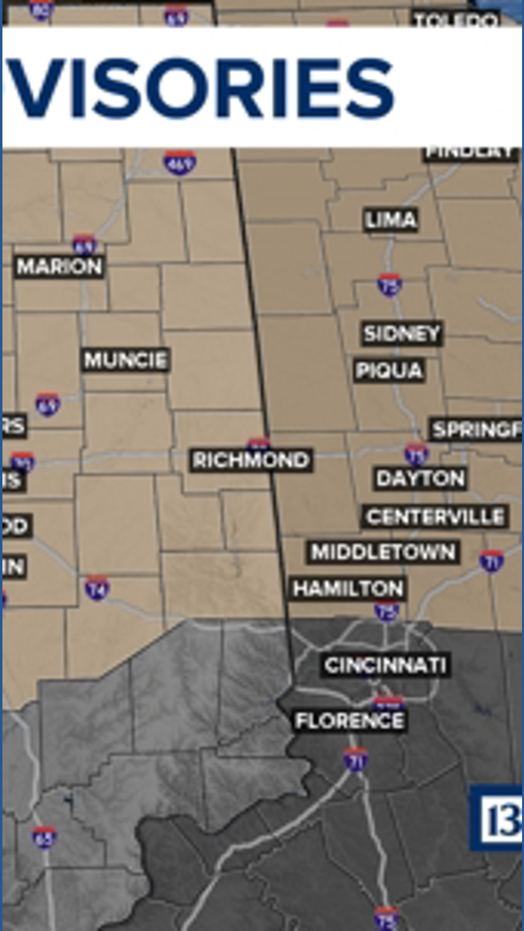 Tracking high winds rushing cold air and snow flurries into Indiana ...