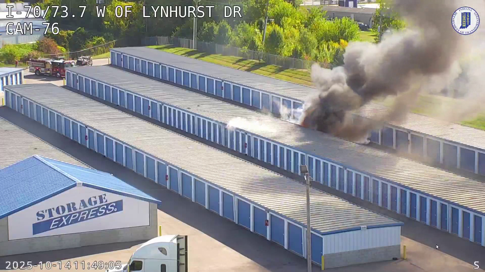 Car fire causes significant damage at southwest Indianapolis storage ...
