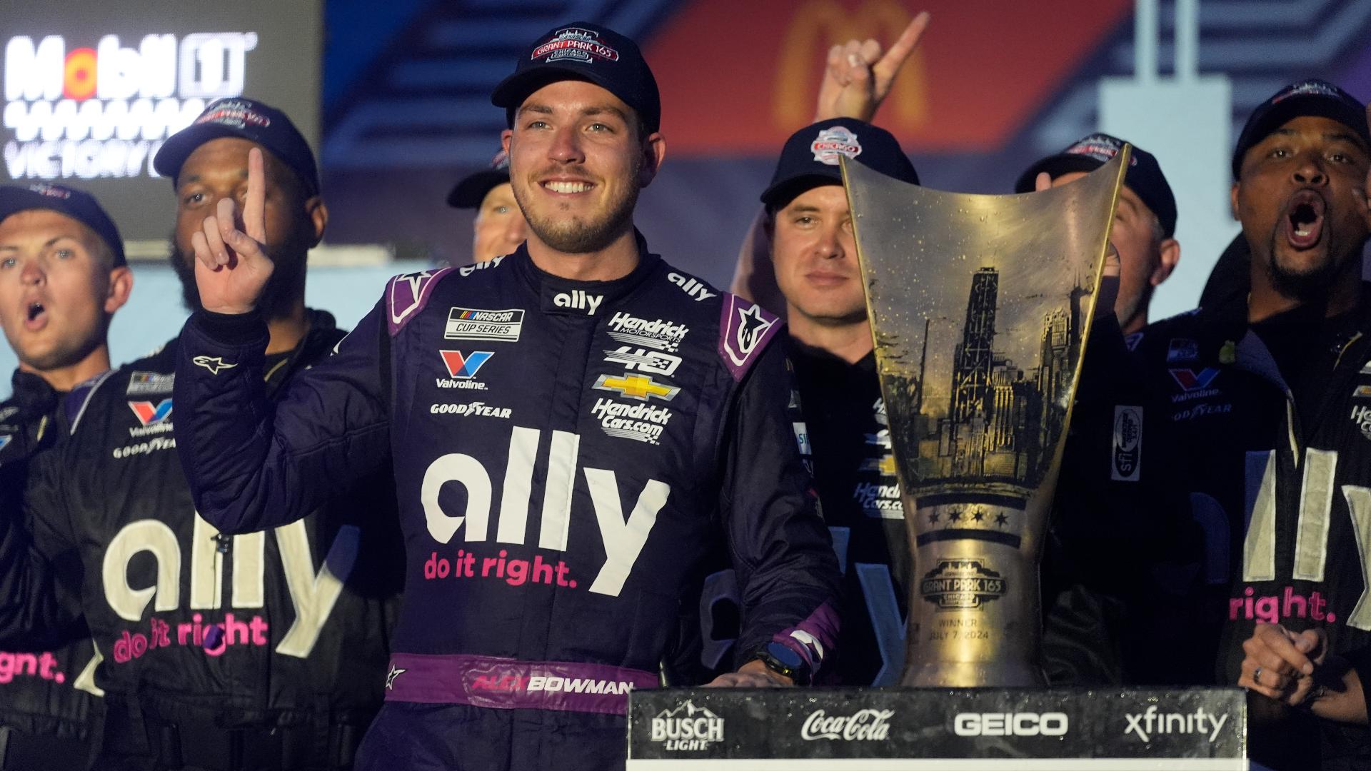 Alex Bowman wins NASCAR race on the streets of Chicago | wthr.com