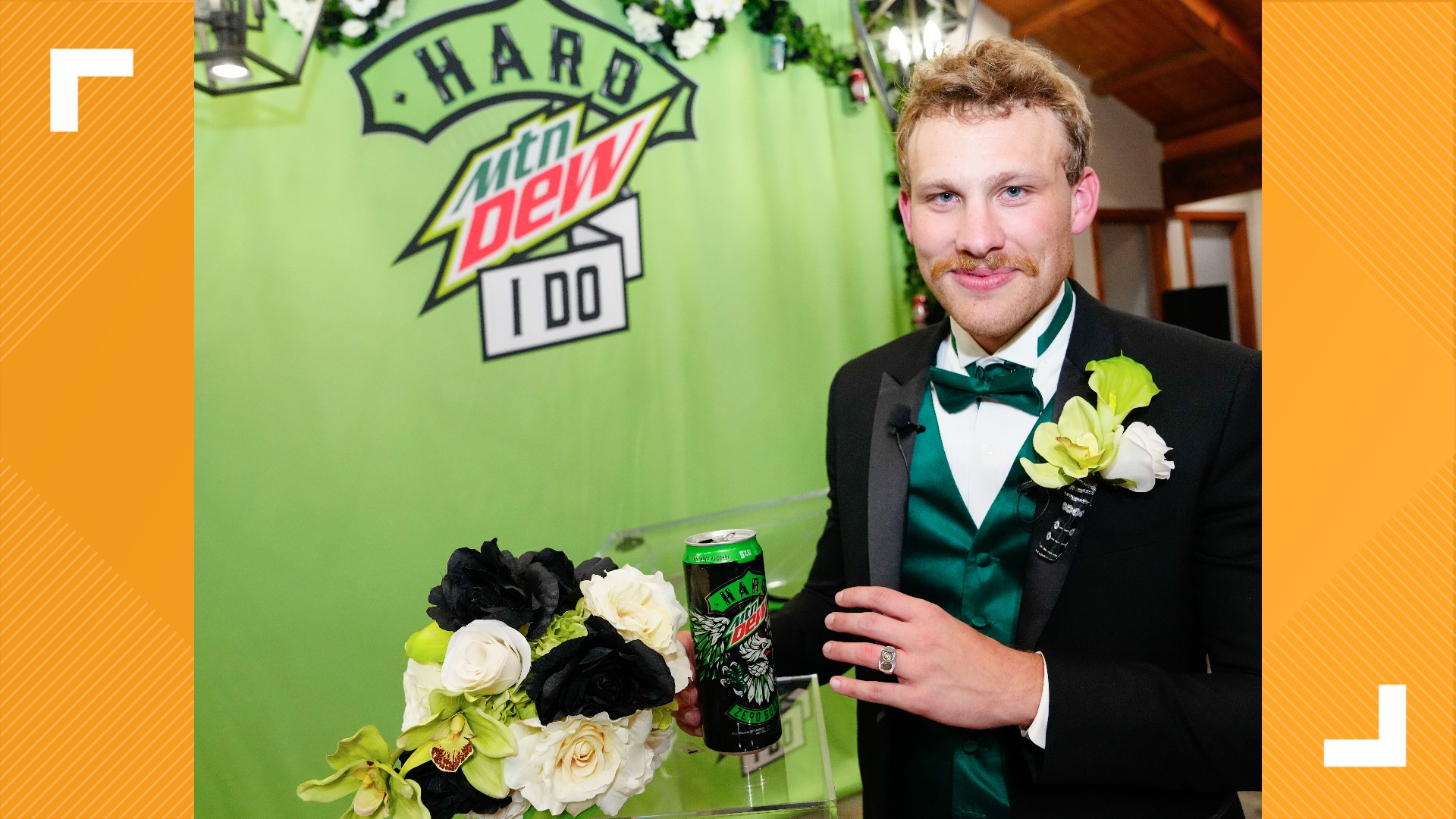 WEDDING PHOTOS: Avon man marries can of Hard Mtn Dew at iconic Little ...