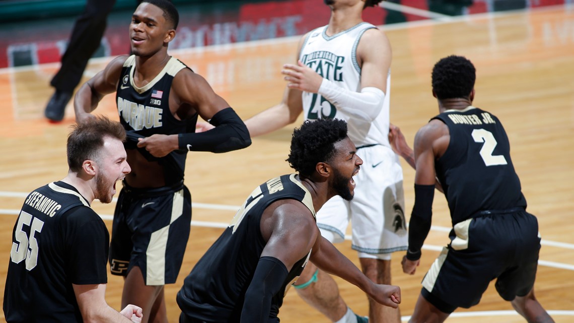 Purdue rallies to beat No. 23 Michigan St 55-54 | wthr.com