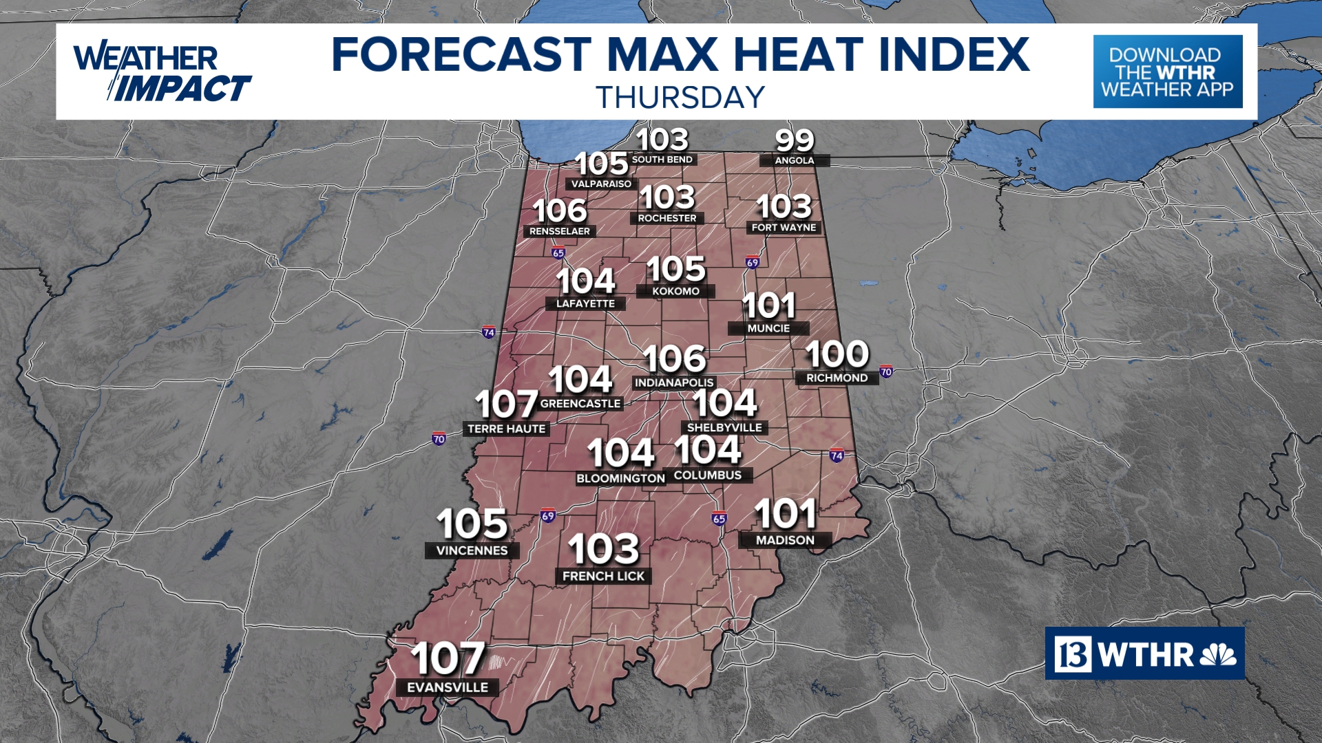 Hot, humid air presents growing risk in central Indiana | wthr.com