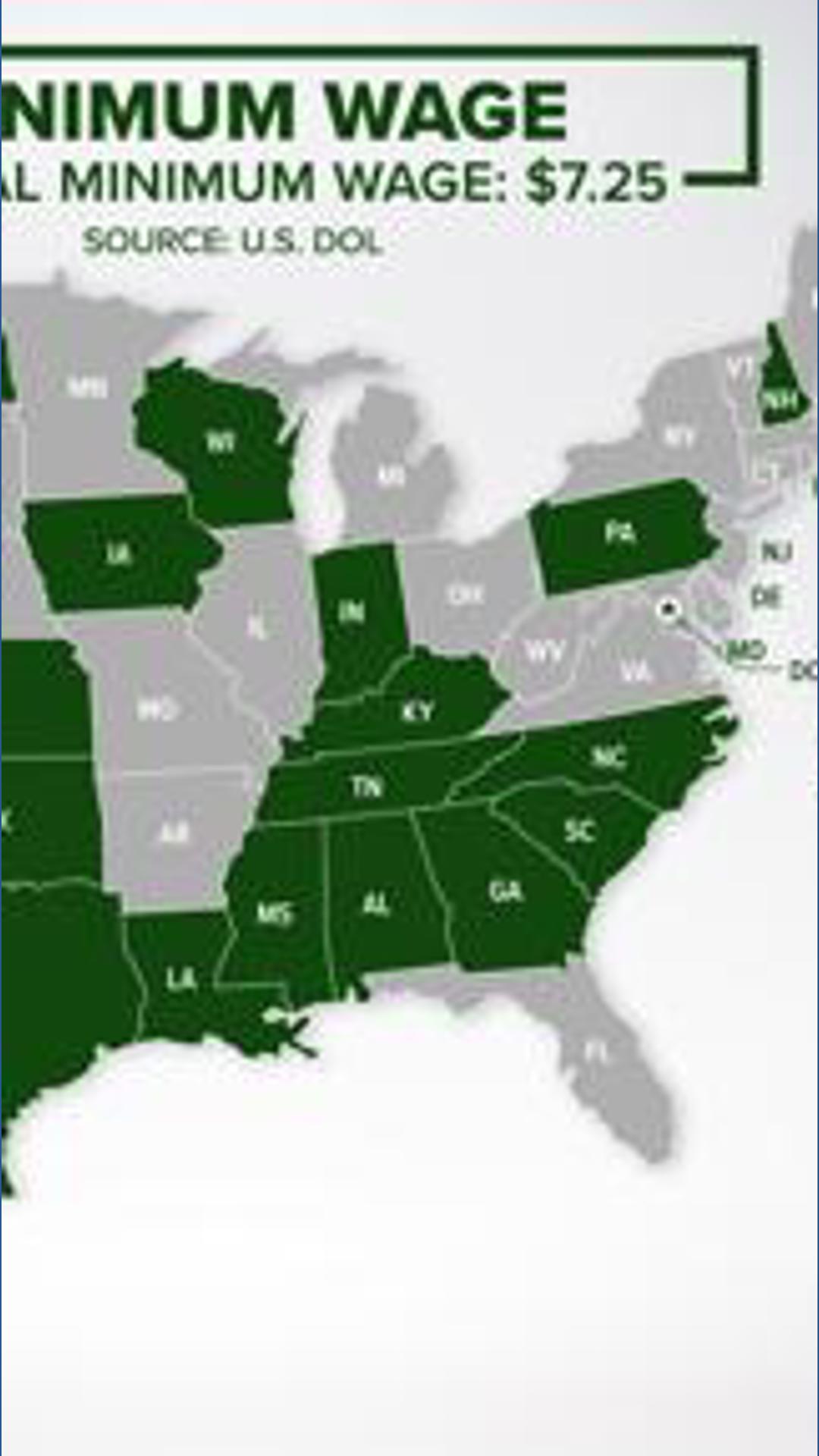 19 states to raise minimum wage in 2026, but not Indiana | wthr.com