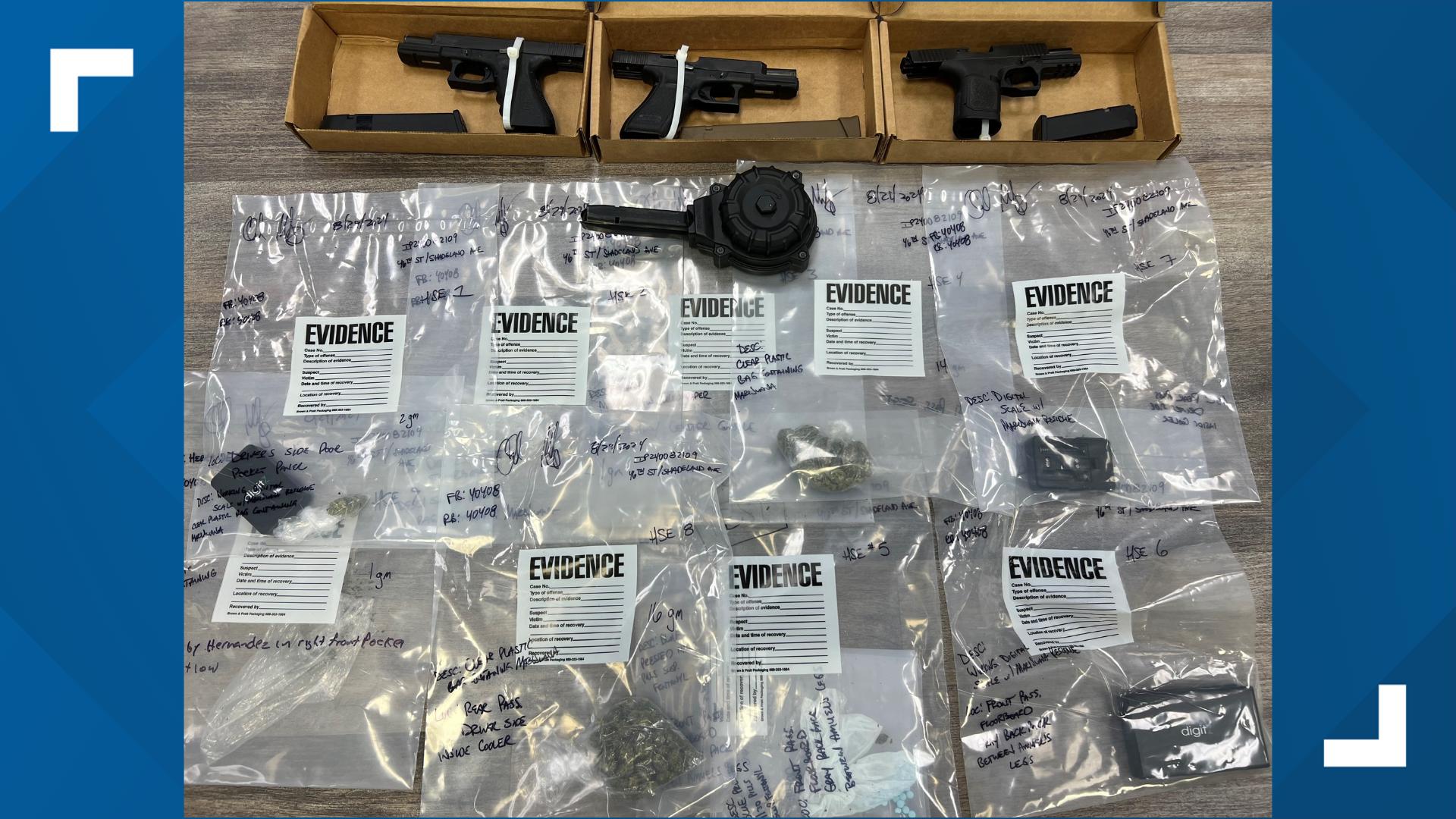 IMPD: Teens arrested after guns, narcotics found during stop | wthr.com