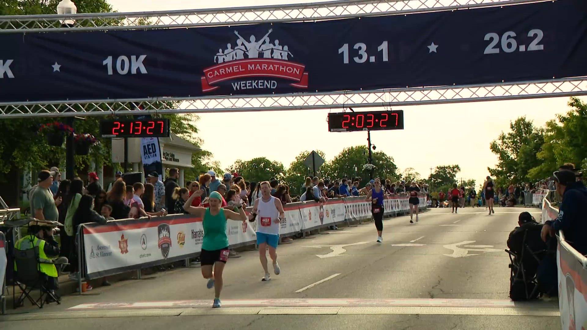 Runners finish Carmel Marathon one month after severe weather postponed ...