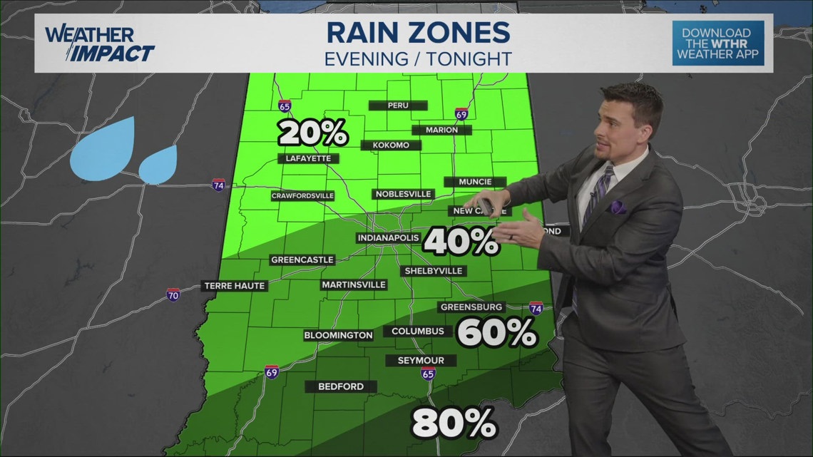 Tracking more rain showers at times Wednesday across Indiana | Rain ...
