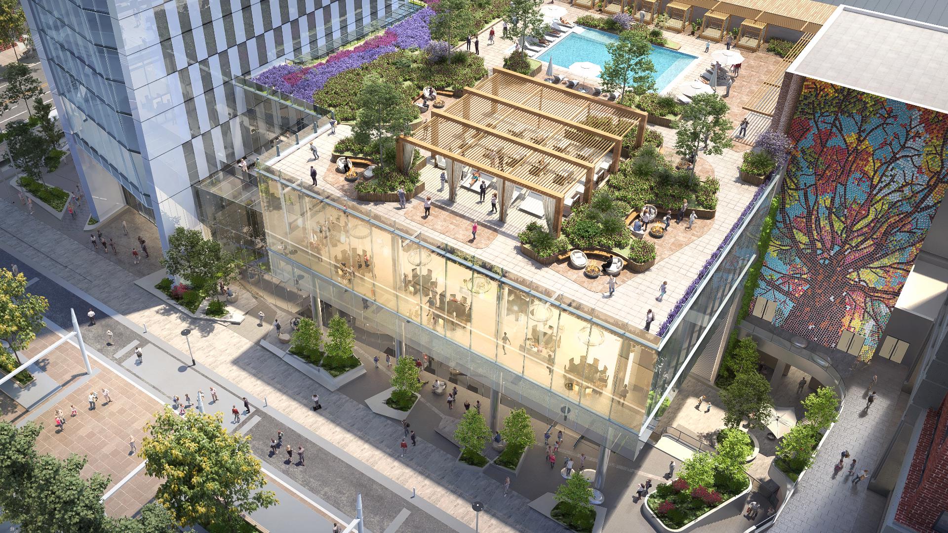 Downtown hotel and convention expansion project major milestone | wthr.com