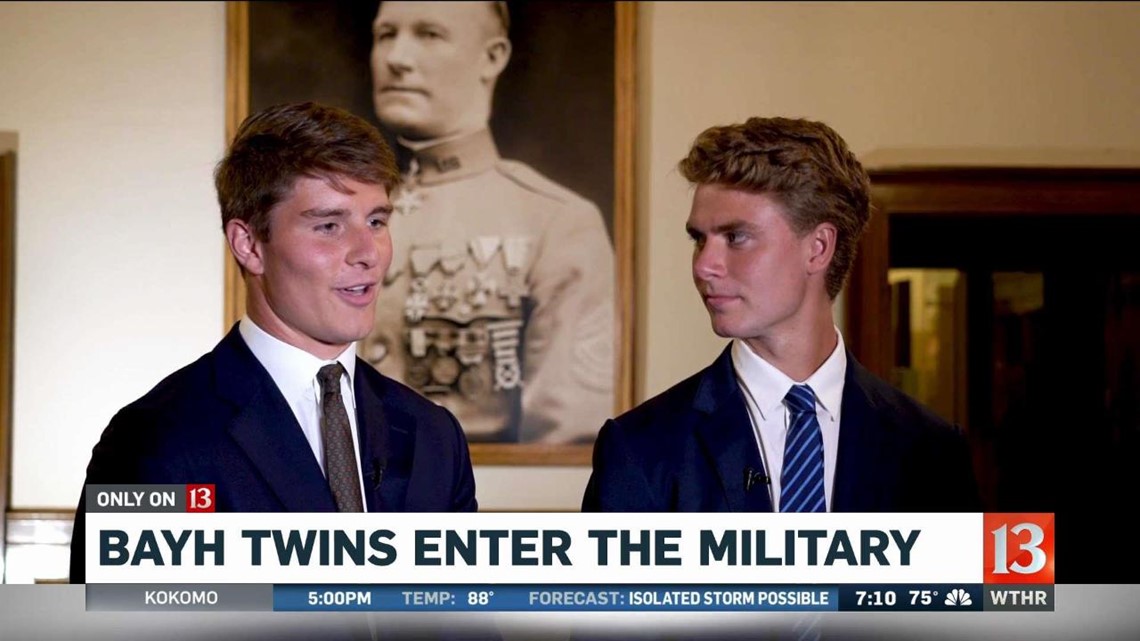 Bayh twins join the military in front of mom | wthr.com