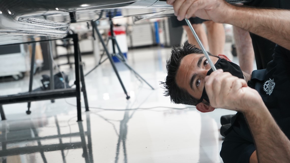Indy 500 mechanic turns retired car parts into art for fans | wthr.com