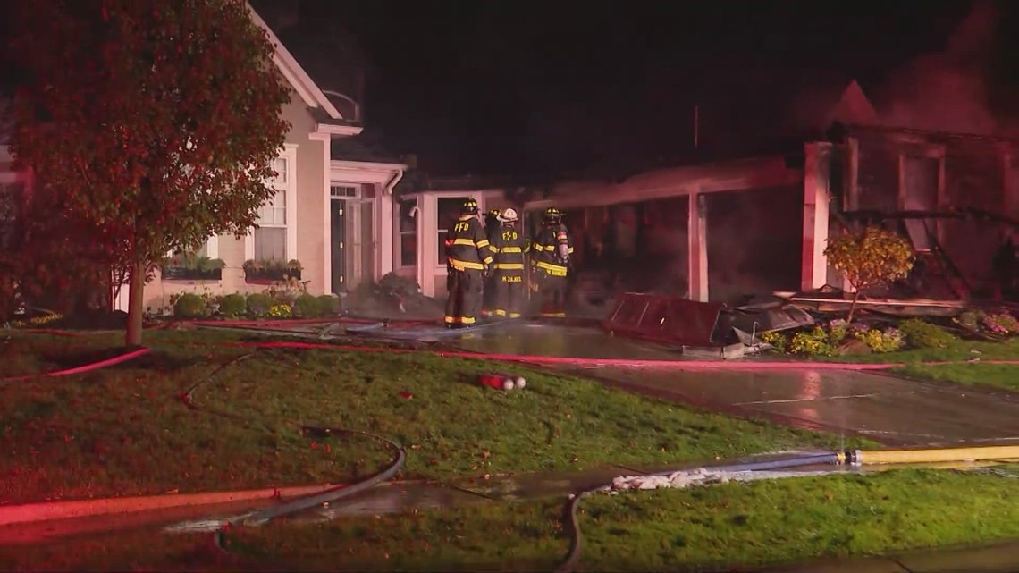 Fishers Fire Department crews battle blaze inside of house | wthr.com