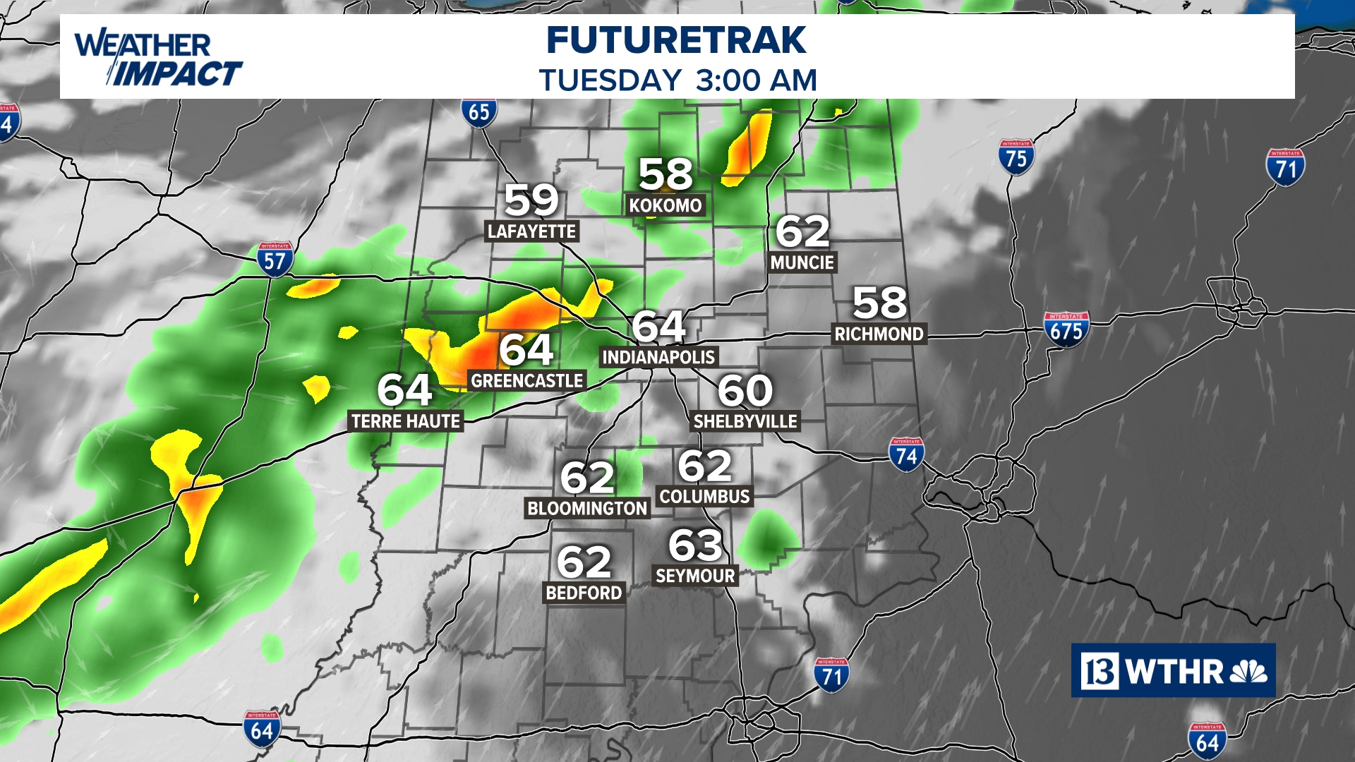 Active start to the work week in central Indiana | 13Weather Blog ...