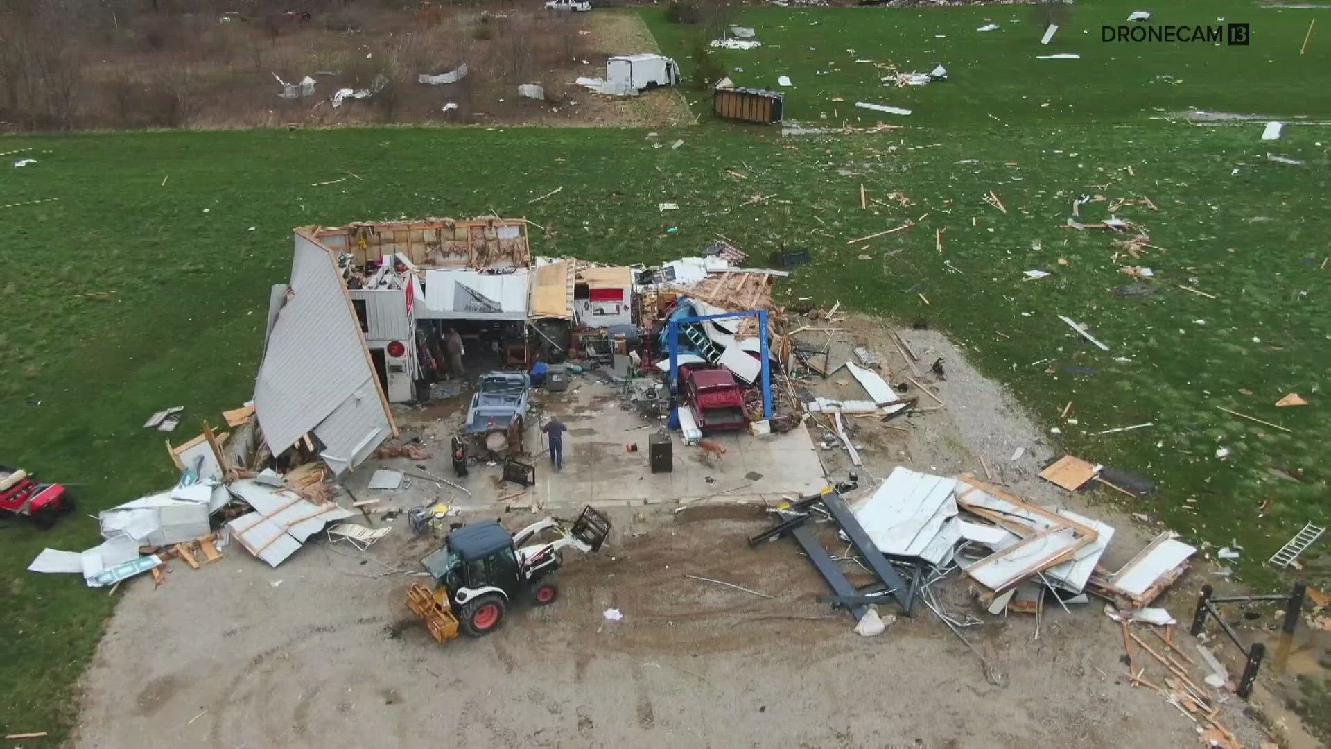 Cleaning up storm damage in Delaware County | wthr.com