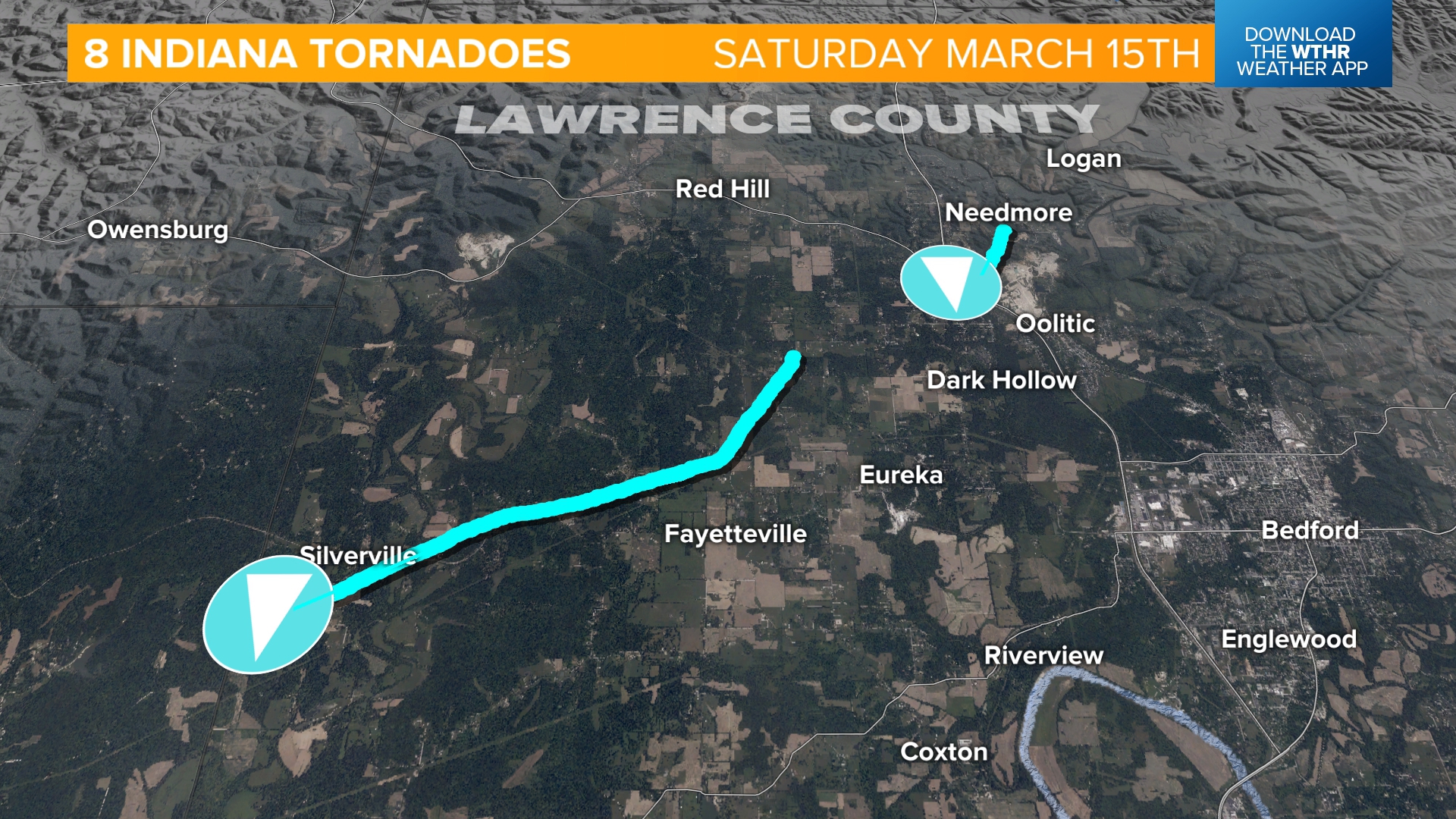 Complete list of the 14 Indiana tornadoes so far in 2025 | wthr.com